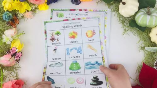 Seasons 2nd Grade ea Phonics Spelling Lesson RF.2.3 & Poetry RI.2.4 L.2.5