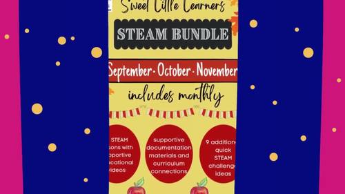 STEAM (STEM) Fall Package Activities Pre-K- Grade 1 | TpT