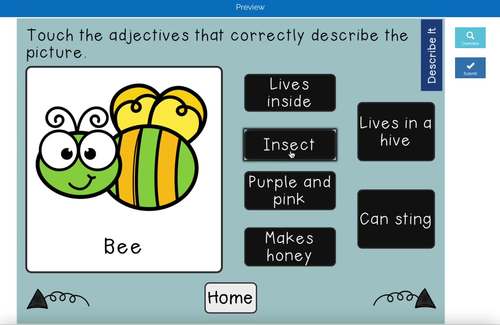 All About Bugs | Boom™ Cards for Language Therapy by Georgia Peach SLP