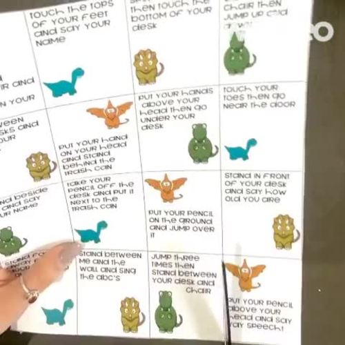 Following Directions Activity | Spatial, Temporal & Conditional Directions