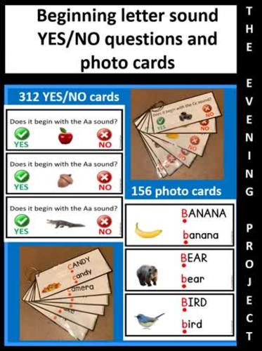 Beginning letter sound YES/NO questions and photo cards for Autism ...