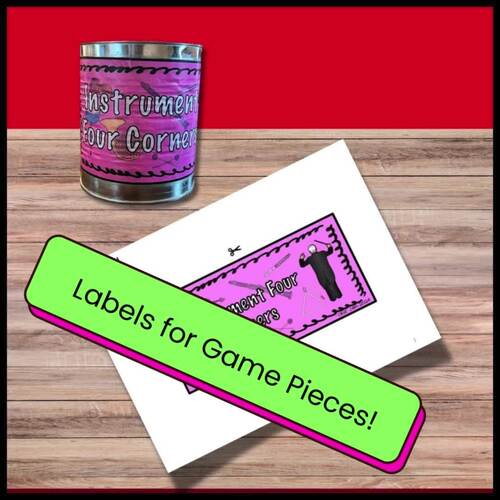 Instrument Four Corners KIT-Instrument Families- Music Game- Music Sub