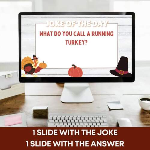 Thanksgiving Joke of the Day Morning Meeting Activity Brain Break