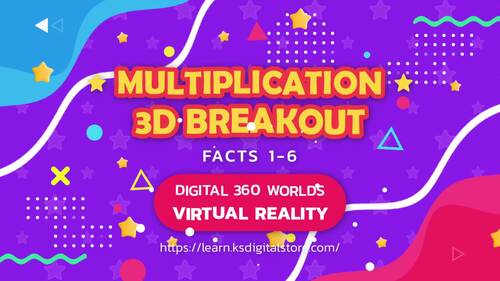 MULTIPLICATION FACTS 1-6 360 VR DIGITAL BREAKOUT / ESCAPE ROOM | TPT