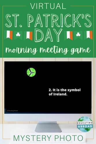 St Patricks Day Classroom Party Game | Ireland Mystery Photo Activity