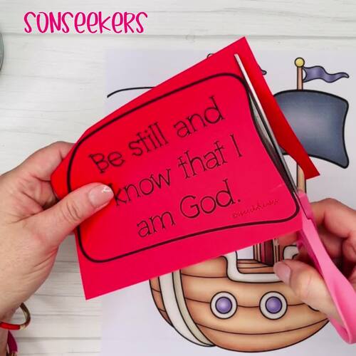 Christian Craft for kids | Sunday School Psalm Church Ship Activity