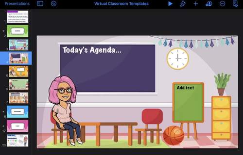 Back to School Bitmoji Virtual Classroom Templates | Customizable