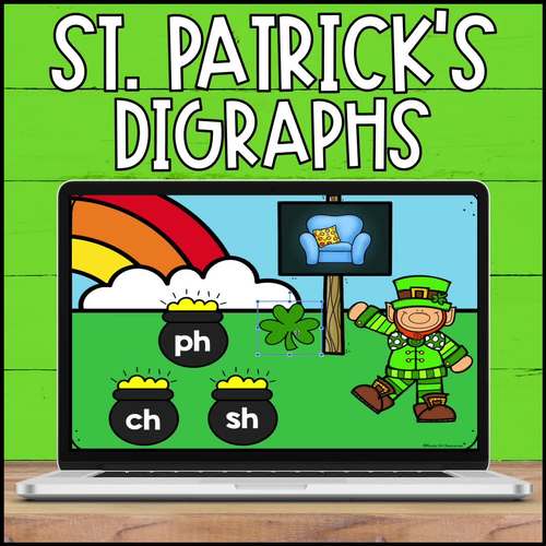 St. Patrick's Day Digraphs for Google Slides™ by Rhody Girl Resources
