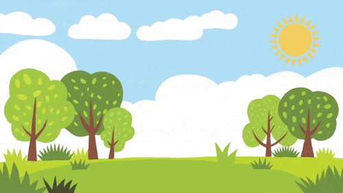 Hand-Drawn Cartoon Landscape Animated Background by PrintableBoutiStudio