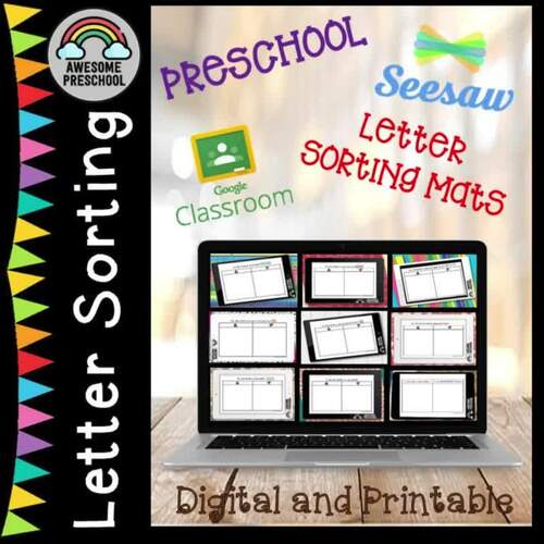 Preschool Alphabet Literacy Activities - Magnetic Letter Sorting