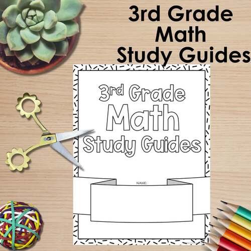 3rd Grade Math Study Guides (76 Skills & Concepts) by Adrienne Wiggins