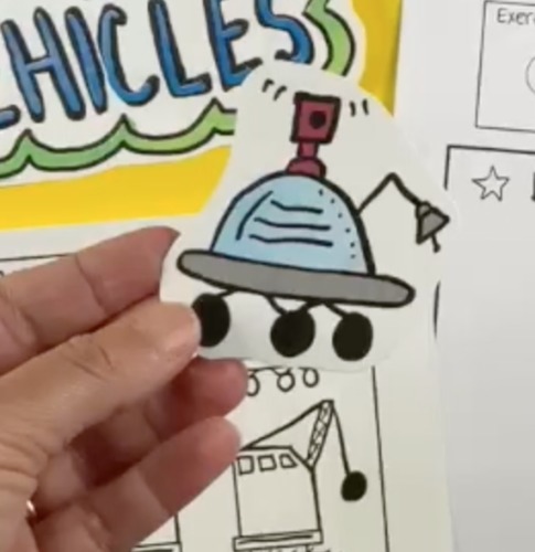 how to draw a moon rover step by step