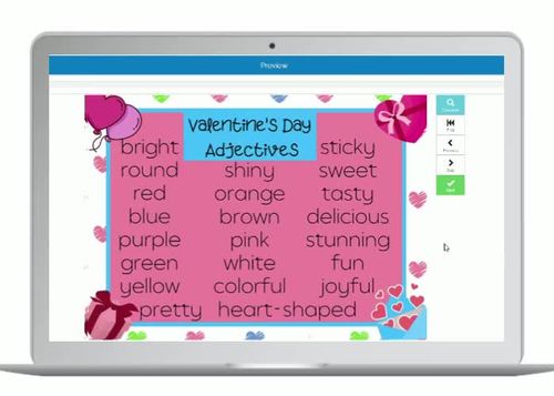 Valentine's Day Adjectives (Digital Learning - Boom Cards) | TPT