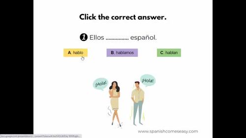 Presente regular -AR -ER -IR Activities BUNDLE - NO PREP by Spanish ...