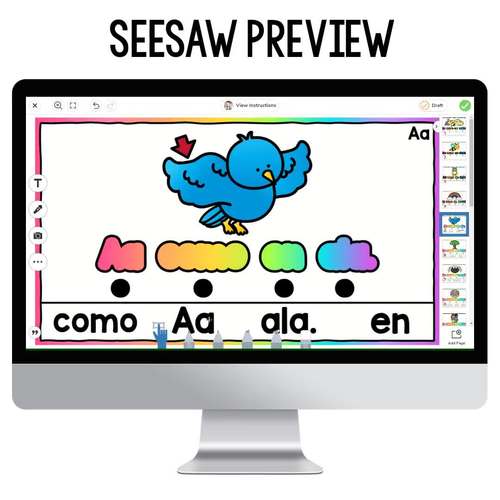 Oraciones del Alfabeto Bundle - Google Slides™ | SeeSaw™ | PowerPoint