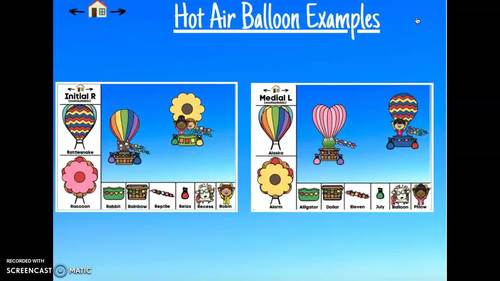 Build a Hot Air Balloon BOOM Cards™ K, G, H, T, D Sounds Digital Speech ...