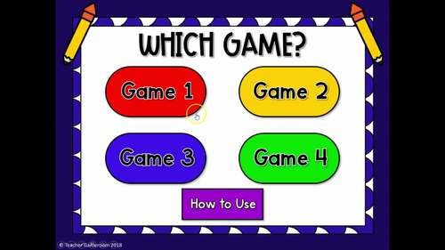 Word Families -at Words Tic-Tac-Toe Powerpoint Game Distance Learning