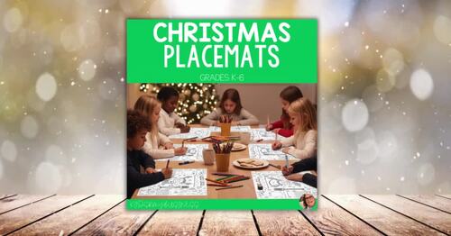 Christmas Placemats & Activity Pages | Holiday Coloring & Games for ...