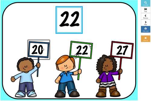 Matching Number to Number Boom Cards - Number Identification ...