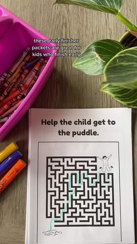 APRIL Early Finishers Monthly Activity Packet | Spring Morning Work