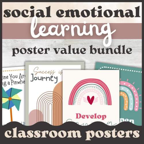 Social Emotional Learning Poster Value Bundle SEL Classroom Decor ...