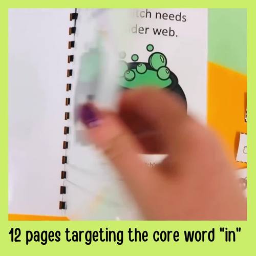 Halloween AAC Core Word Book for "In" | Speech Therapy by Harre SLP