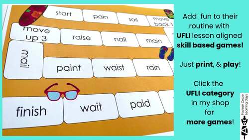 Ending Blends UFLI Games Aligned with Lessons 52 and Lesson 72 | TPT