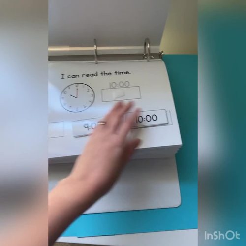 Adapted Time Math Binder for Special Education by Miss Whimsy | TpT