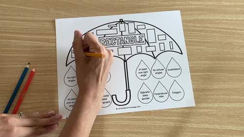 Geometry Umbrella Craft Describing and Classifying Shapes with Lines ...