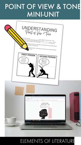 Point of View & Tone: Elements of Fiction / Literature Lesson and ...