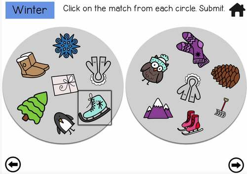 Winter Spot the Target Boom™ Cards | Winter Language by Speech Your Mind