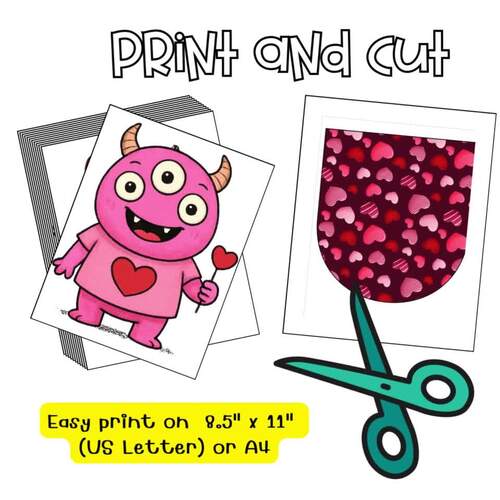 Love Monsters Valentine Bulletin Board | Kindness Classroom Door Decor