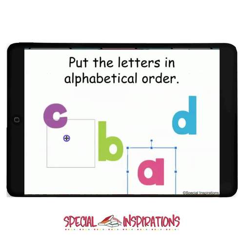 Alphabet Task Cards | Print & Digital | Google Slides™ by Special ...