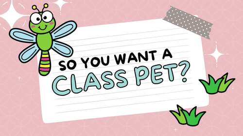 Dragonfly Class Pet Journal *Editable by Ms Jenessas Desk | TPT
