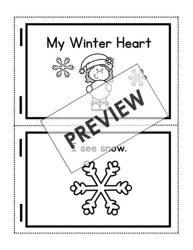 Winter Emergent Reader SEL for PreK and Kindergarten by El Club de Lucas