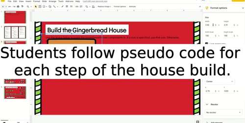 Gingerbread House STEM Coding Activity - Hour of Code Computer Science