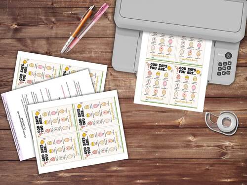 Easter Bible Verse Cards Printable – Christian Easter Gift Tags for Kids