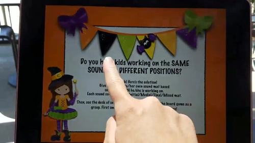 Halloween Speech Therapy - Game board - Dot Paint - Articulation /s, z ...