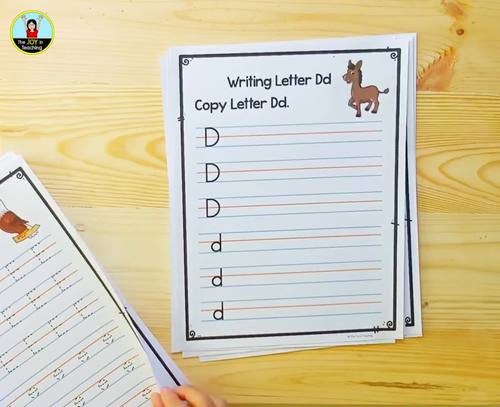 Pre-K Alphabet Handwriting - Tracing and Writing by The Joy in Teaching