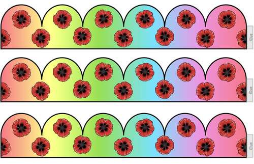 Remembrance Day Poppy Bulletin Board Display Printable Borders Class ...
