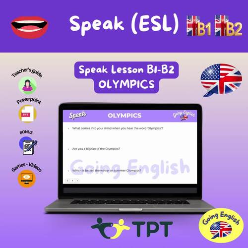 Speak - The Olympics B1–B2 [Online Lesson] for ESL/EFL Students | TPT