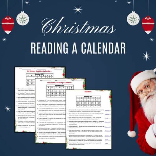 Christmas Reading A Calendar Worksheets Word problems | applied Math ... Christmas Reading A Calendar Worksheets Word problems | applied Math ...