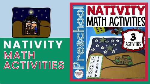 Christian Christmas Activities - NATIVITY MATH by Preschool SOS | TPT