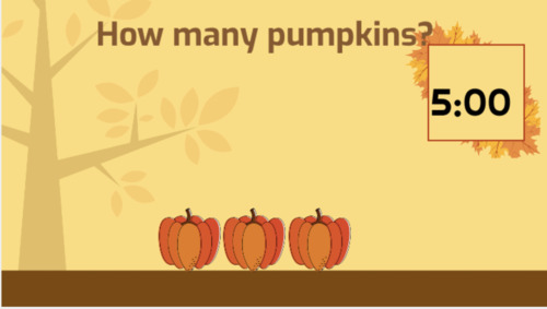 Fall Number Correspondence - Counting to 10 Video by Teaching Timers