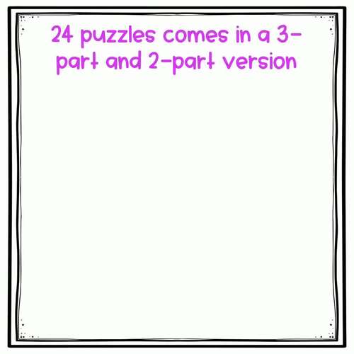 Valentines Day Naming Feelings and Emotions Matching PUZZLES SEL Centers