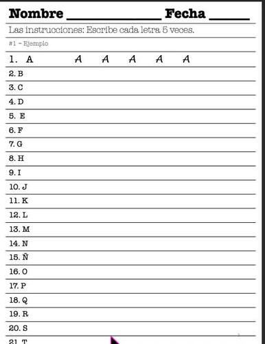 Spanish Alphabet for Beginners: Writing Practice by Passionate ...
