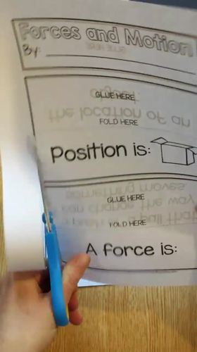 Forces and Motion Lapbook {flip book}: for Science by Primary Paradise