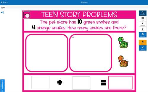 Teen Numbers Story Problems / Distance Learning / Boom Cards | TPT