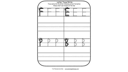 Uppercase Letters Worksheets and Activities, Preschool and Kindergarten, OT