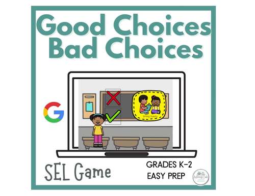 Good vs Bad Choices / Size of Problem / Calm Down / Growth Mindset- SEL ...